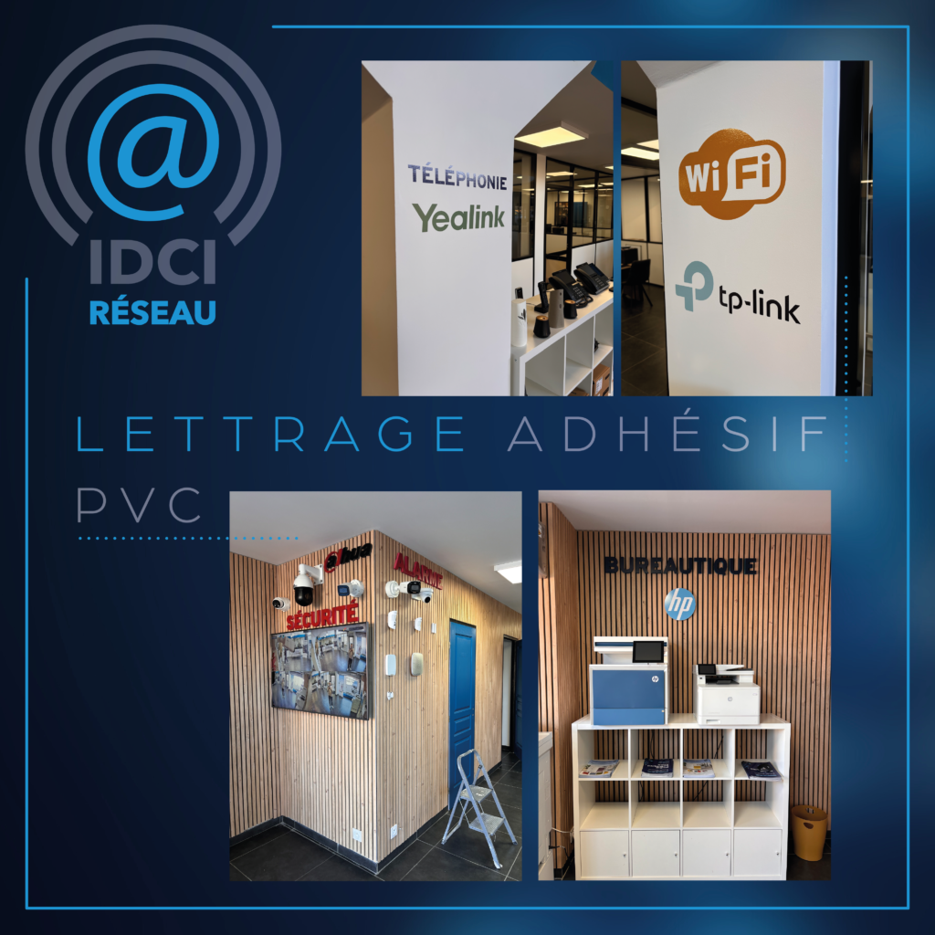 Lettrage adhésif : simple et efficace pour une signalétique durable et ...